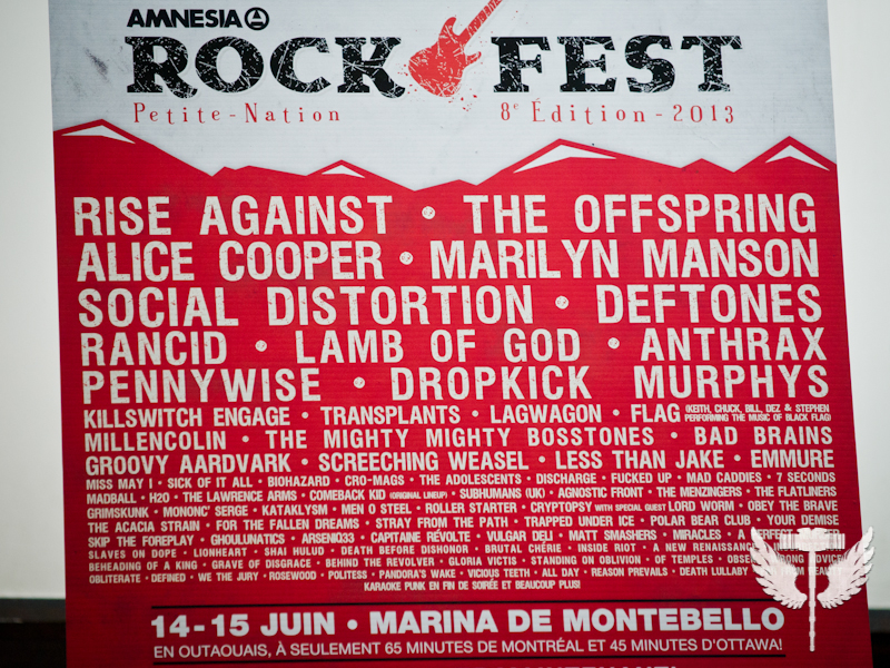 Incoming: Rockfest 2013 @ Montebello (Québec) - Thorium Magazine